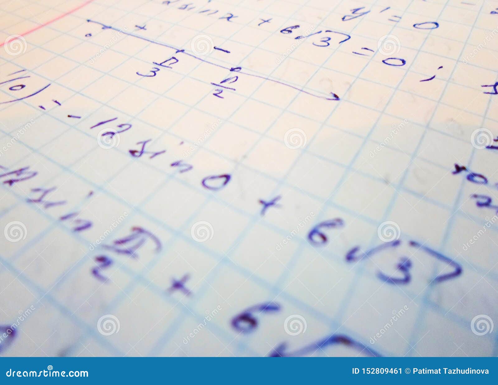 Math Geometry Background with Formulas, Math, Number Equation Stock ...