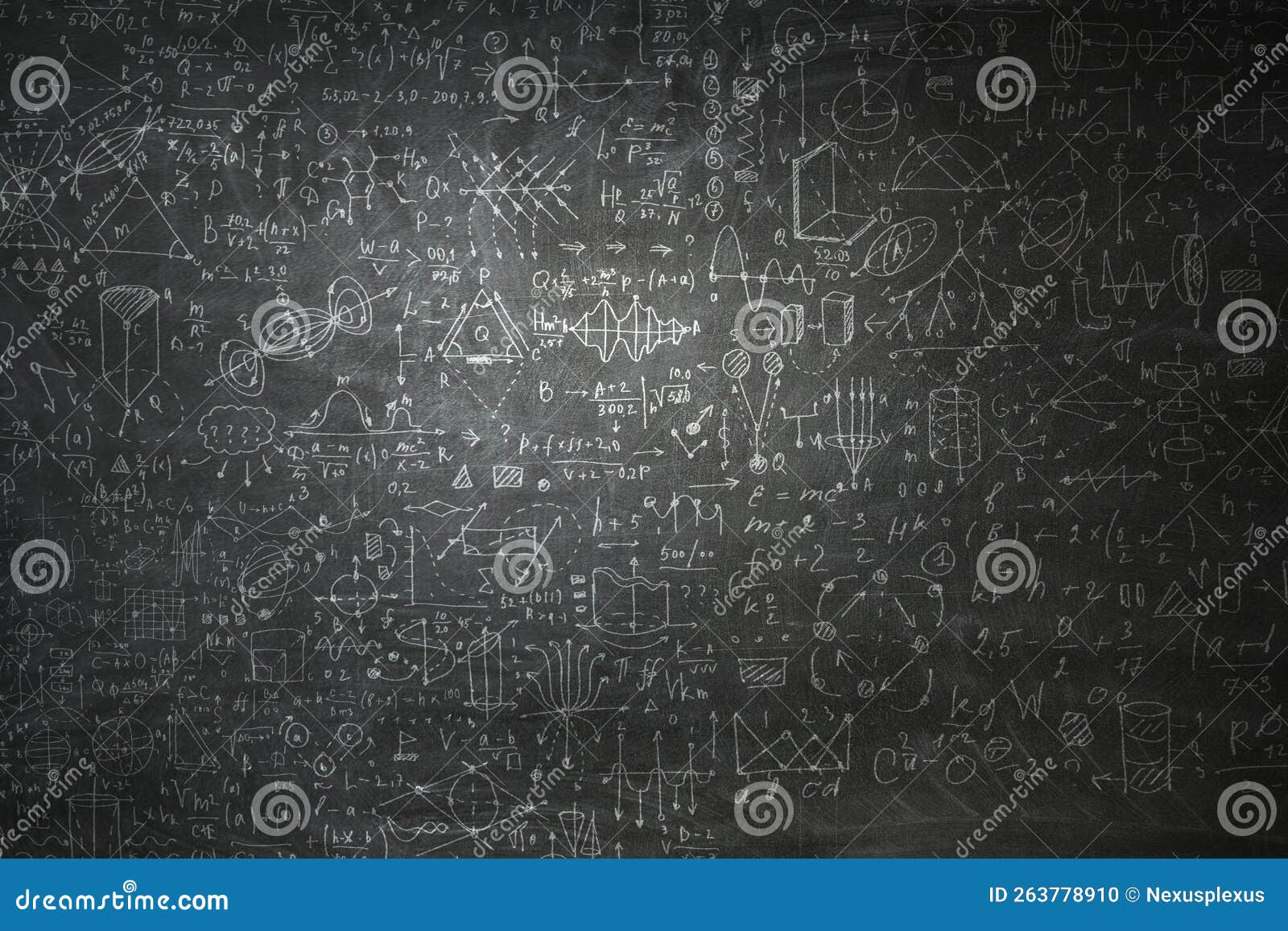 Math Geometry Formulas on Background. Stock Photo - Image of lesson ...