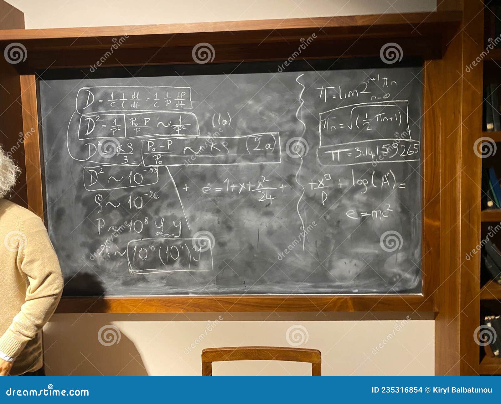 Math Geometry Formulas on Black Background Stock Photo - Image of high ...