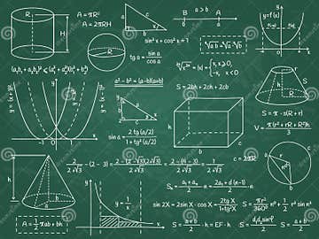 Math, Geometry or Physics Calculation Formulas, Algebra Figures and ...