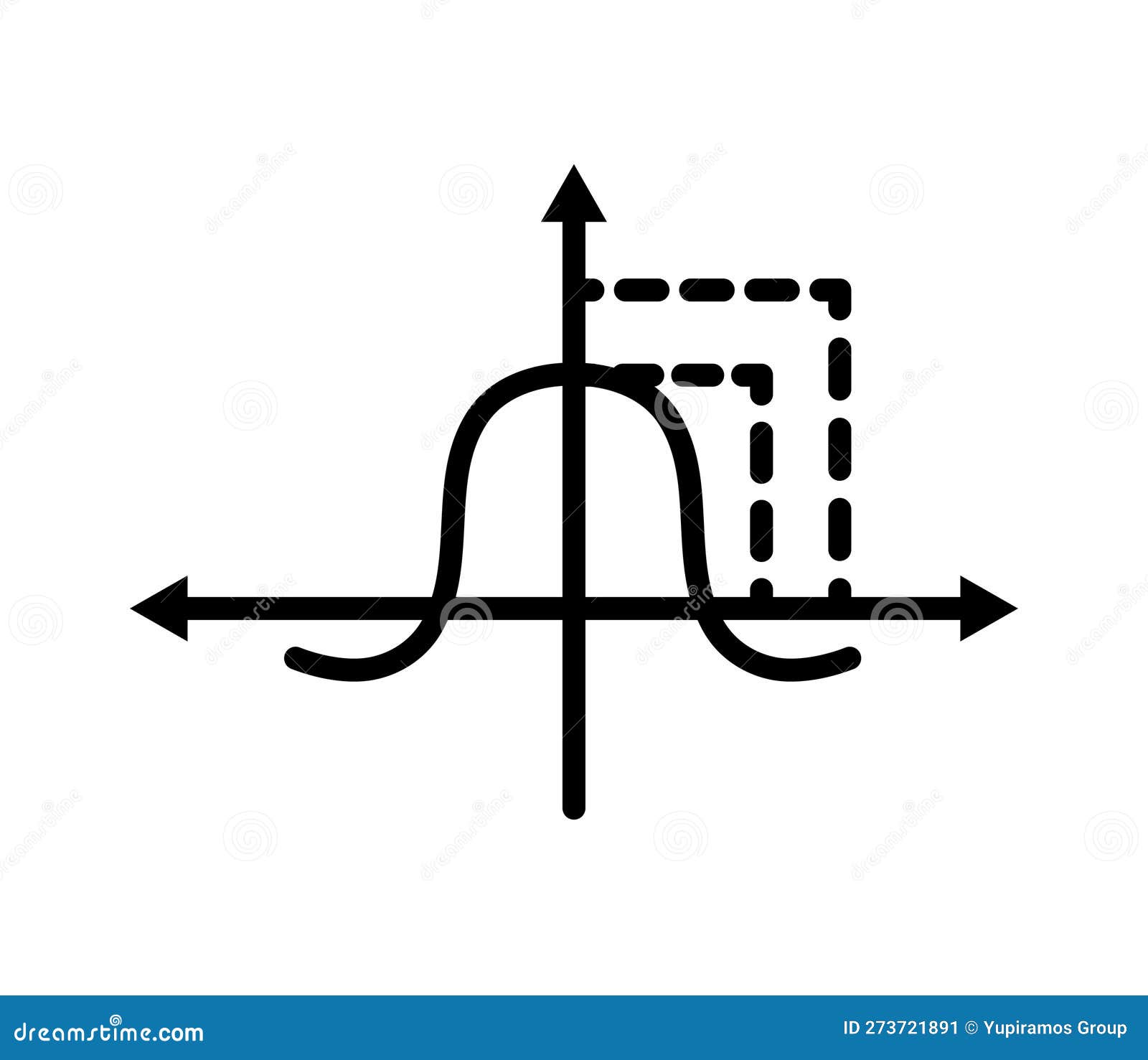 Math graph icon stock vector. Illustration of increase - 273721891