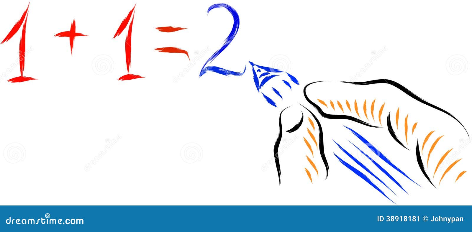 Math Hand Drawing Cartoon Vector | CartoonDealer.com #38918181