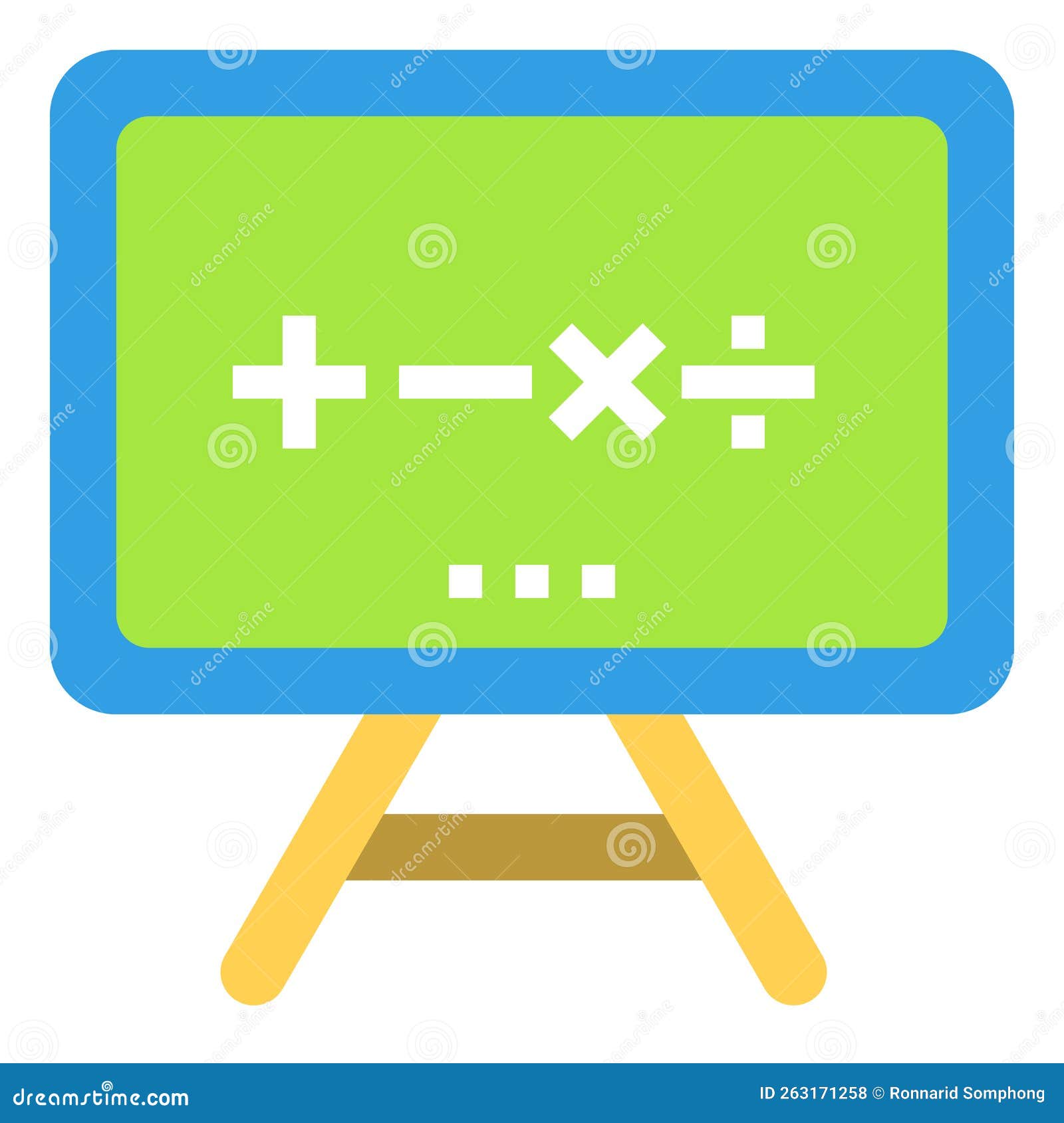 MATH ICON SYMBOL VECTOR stock vector. Illustration of learning - 263171258