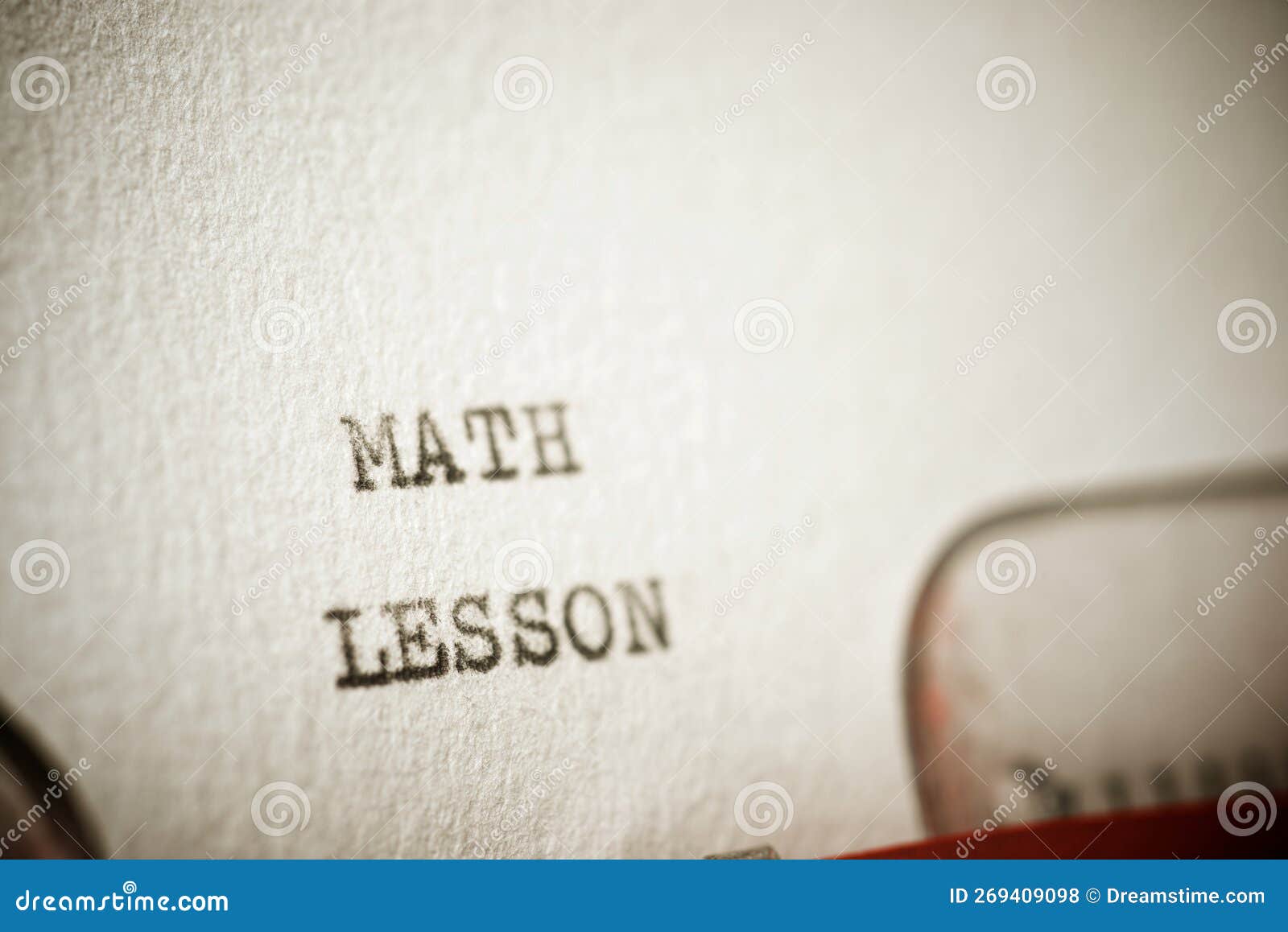 Math lesson text stock photo. Image of learning, writing - 269409098