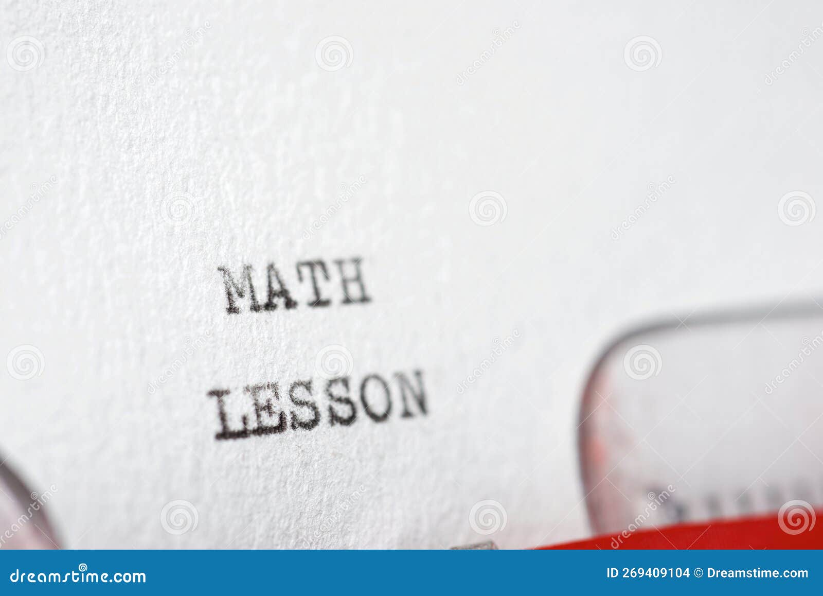 Math lesson text stock photo. Image of page, thinking - 269409104
