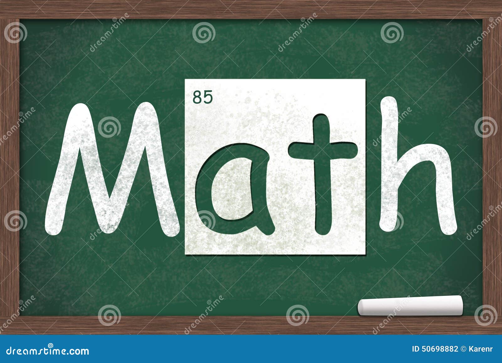 Math Lesson. Education And Knowledge. Small Girl Back To School. Pupil ...