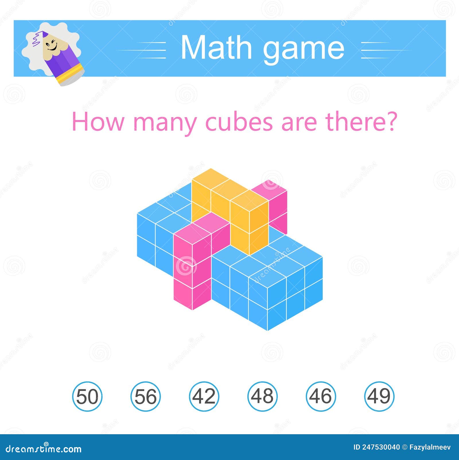 Math Logic Game. Attention Tasks for Kids. Kids Activity Sheet. Answer ...