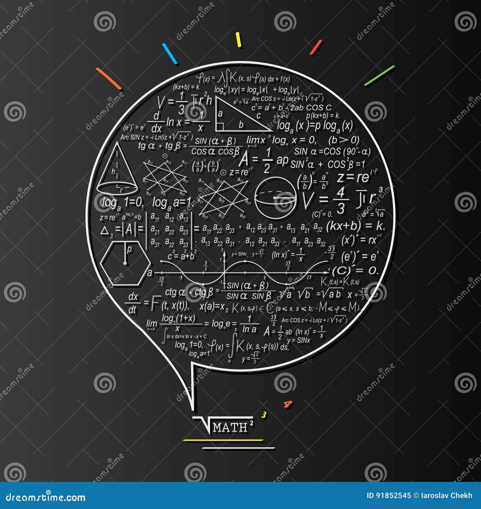 Math Logo Concept Royalty-Free Stock Photo | CartoonDealer.com #91852545