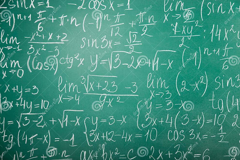 Math Formulas on School Tablet Stock Photo - Image of education ...