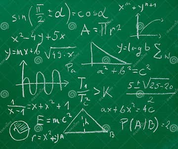 Math Mathematics Formula Chalkboard Blackboard Stock Photo - Image of ...