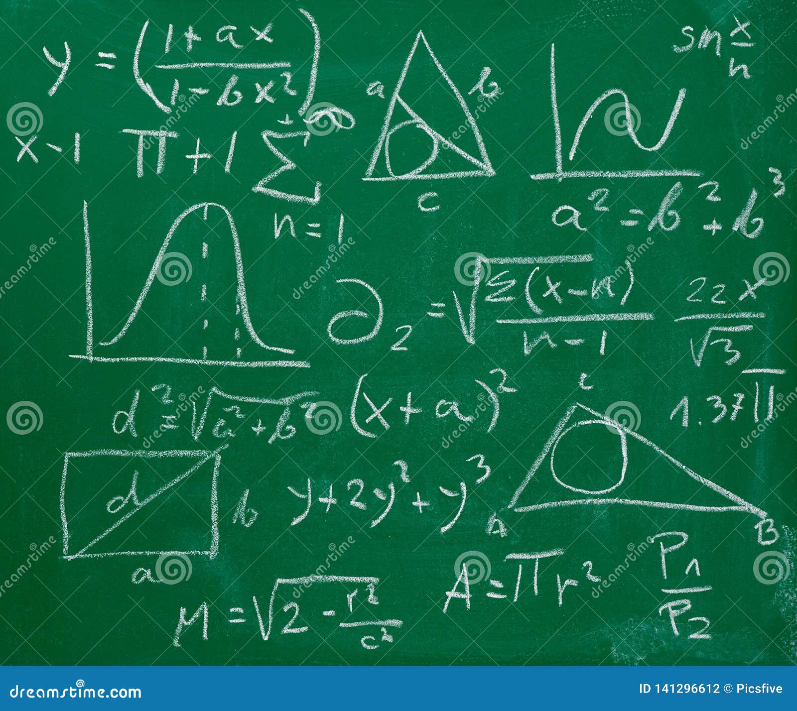 Math Mathematics Formula Chalkboard Blackboard Stock Photo - Image of ...