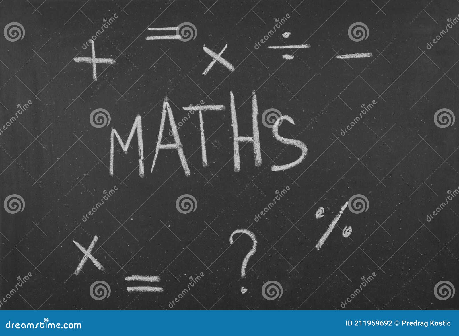 Math. stock photo. Image of blackboard, black, creative - 211959692