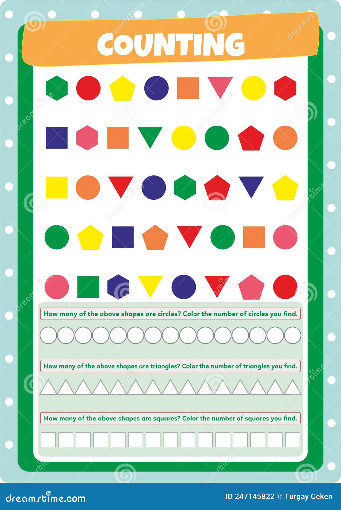 Math Operations for Kindergarten, Preschool and Primary School. Stock ...