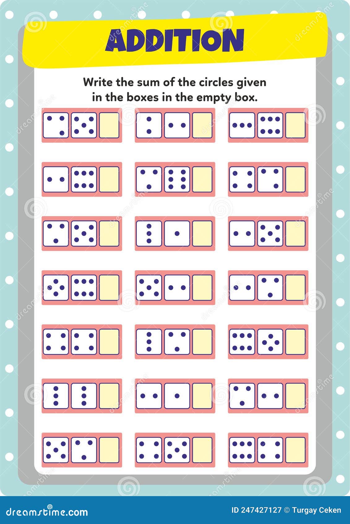 Math Operations for Kindergarten, Preschool and Primary School. Stock ...