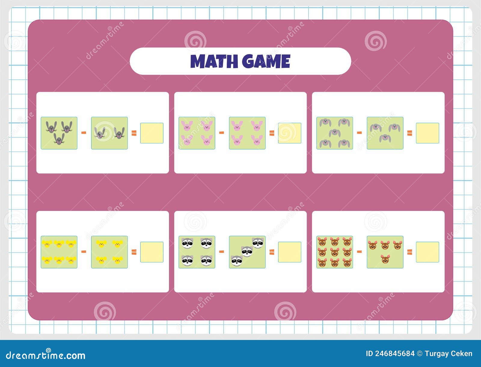 Math Operation with Maze Game for Kids Stock Vector - Illustration of ...