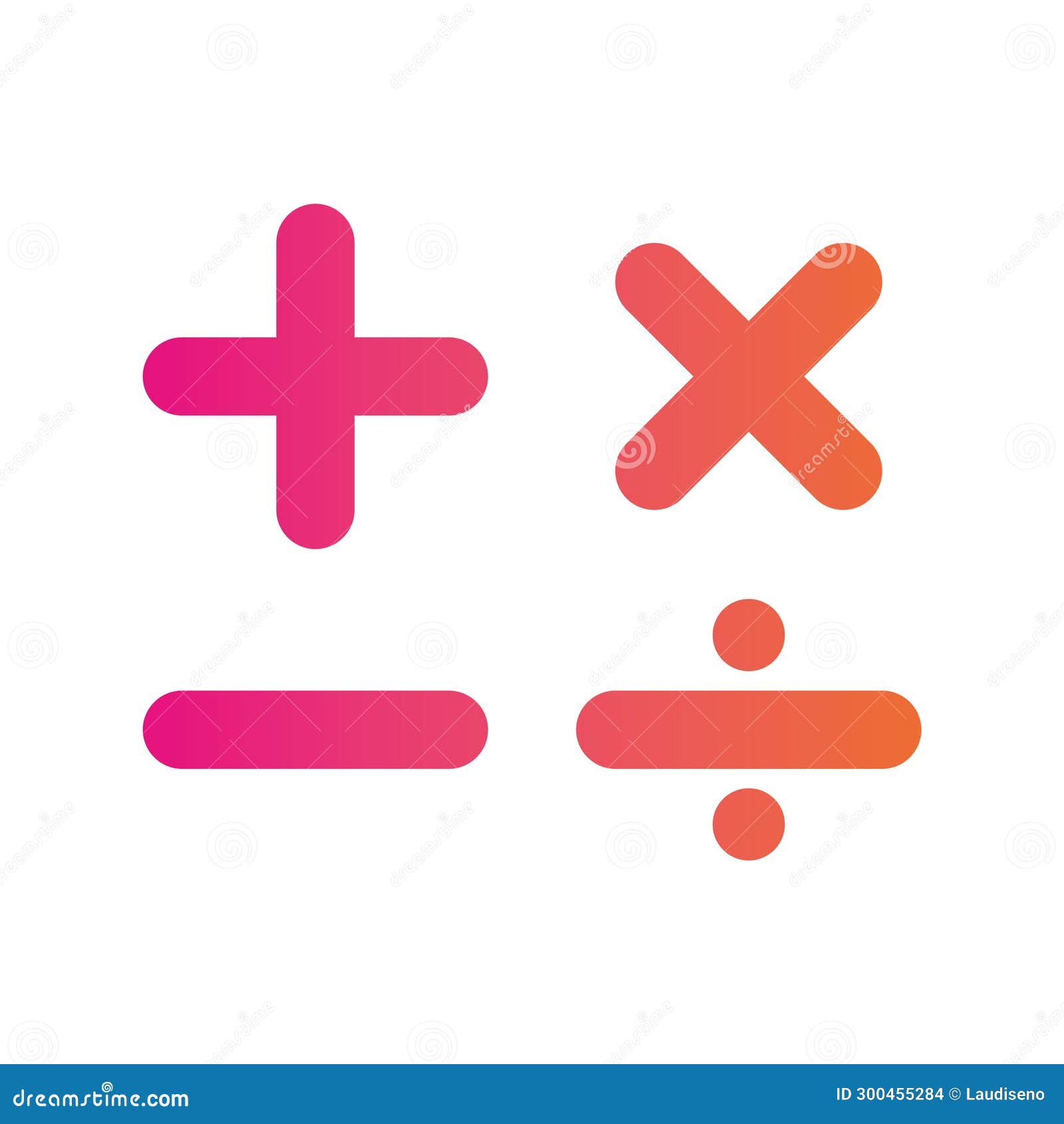 Math Operators Symbols Vector Stock Vector Illustration Of Divide Plus 300455284