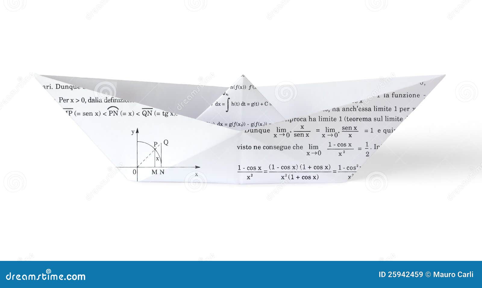 Math Paper Boat stock image. Image of boat, shadow, folding - 25942459