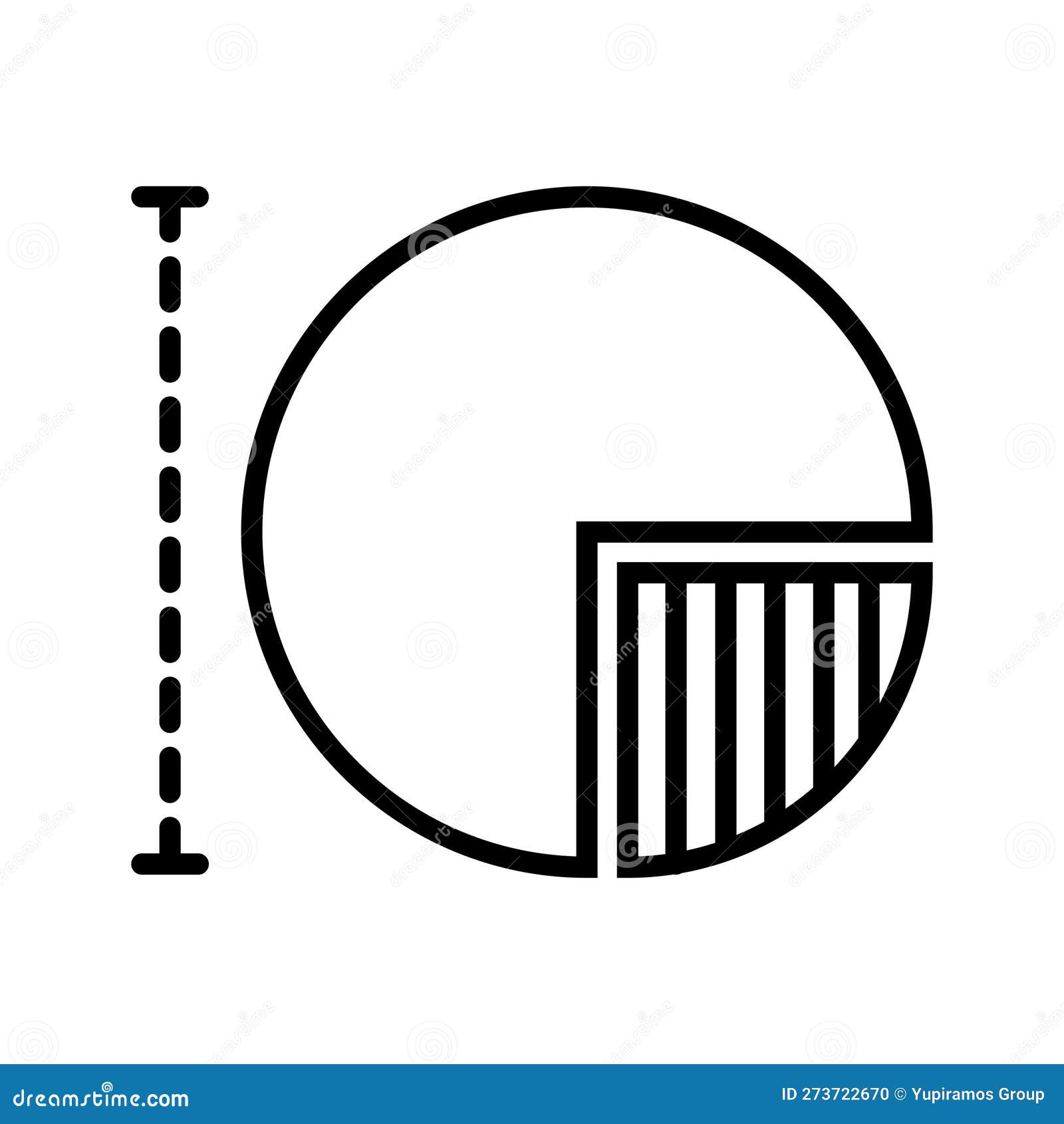 Math pie chart stock vector. Illustration of diagram - 273722670