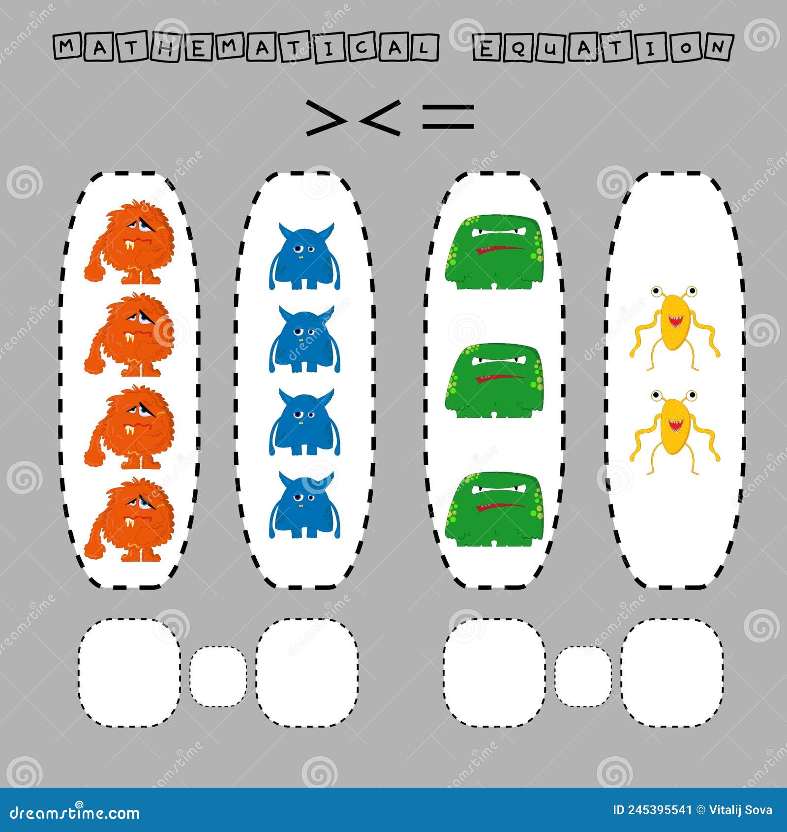 Educational Exercises for Preschool Children Stock Illustration ...