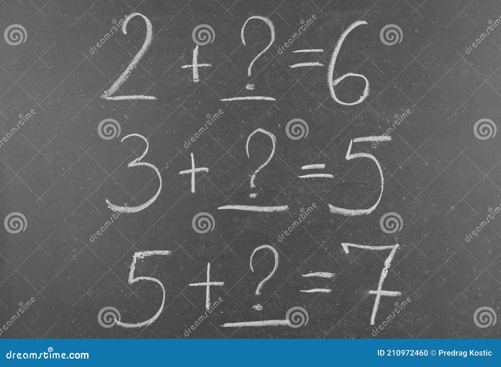 Example Of An Easy Math Problem. Stock Image | CartoonDealer.com #210972415