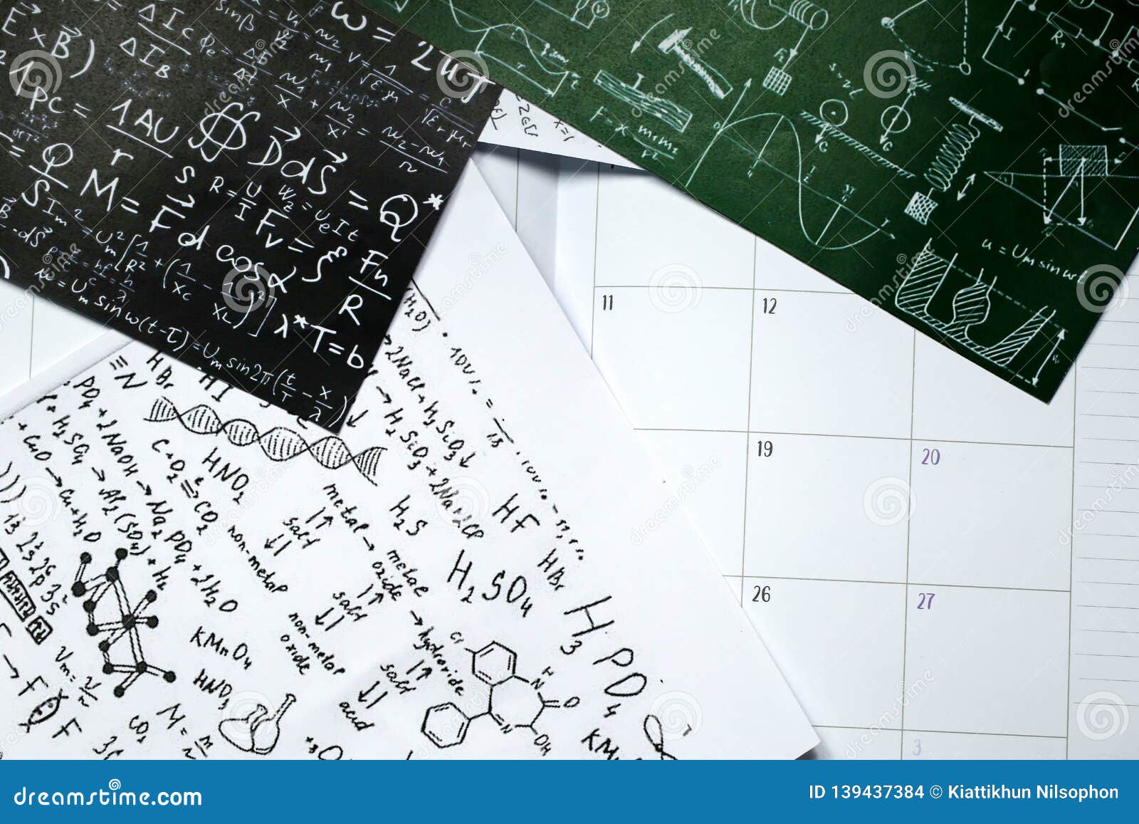 Math Problems on Graph Paper with Pencil ,formula Arithmetic Using for ...