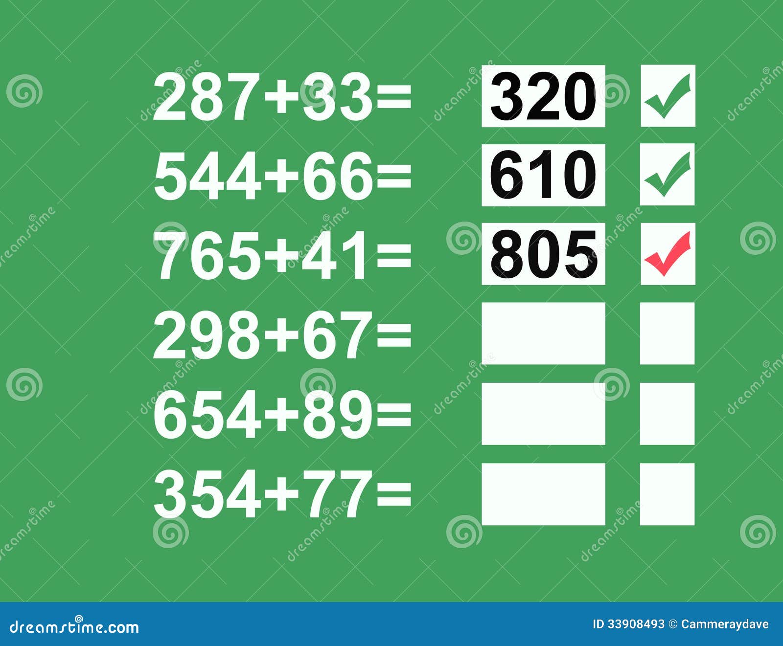 Math Problems Equation stock illustration. Illustration of minus - 33908493