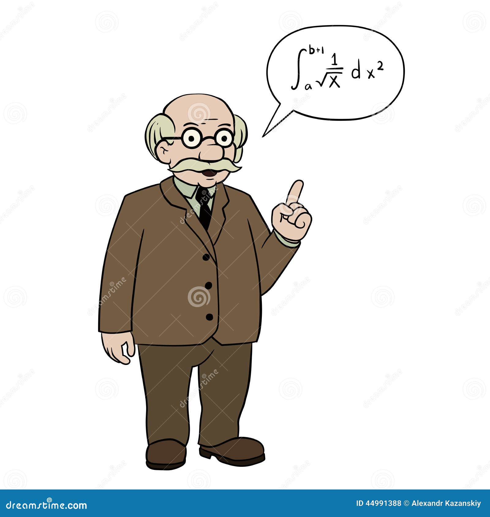 Math professor stock vector. Illustration of concepts - 44991388