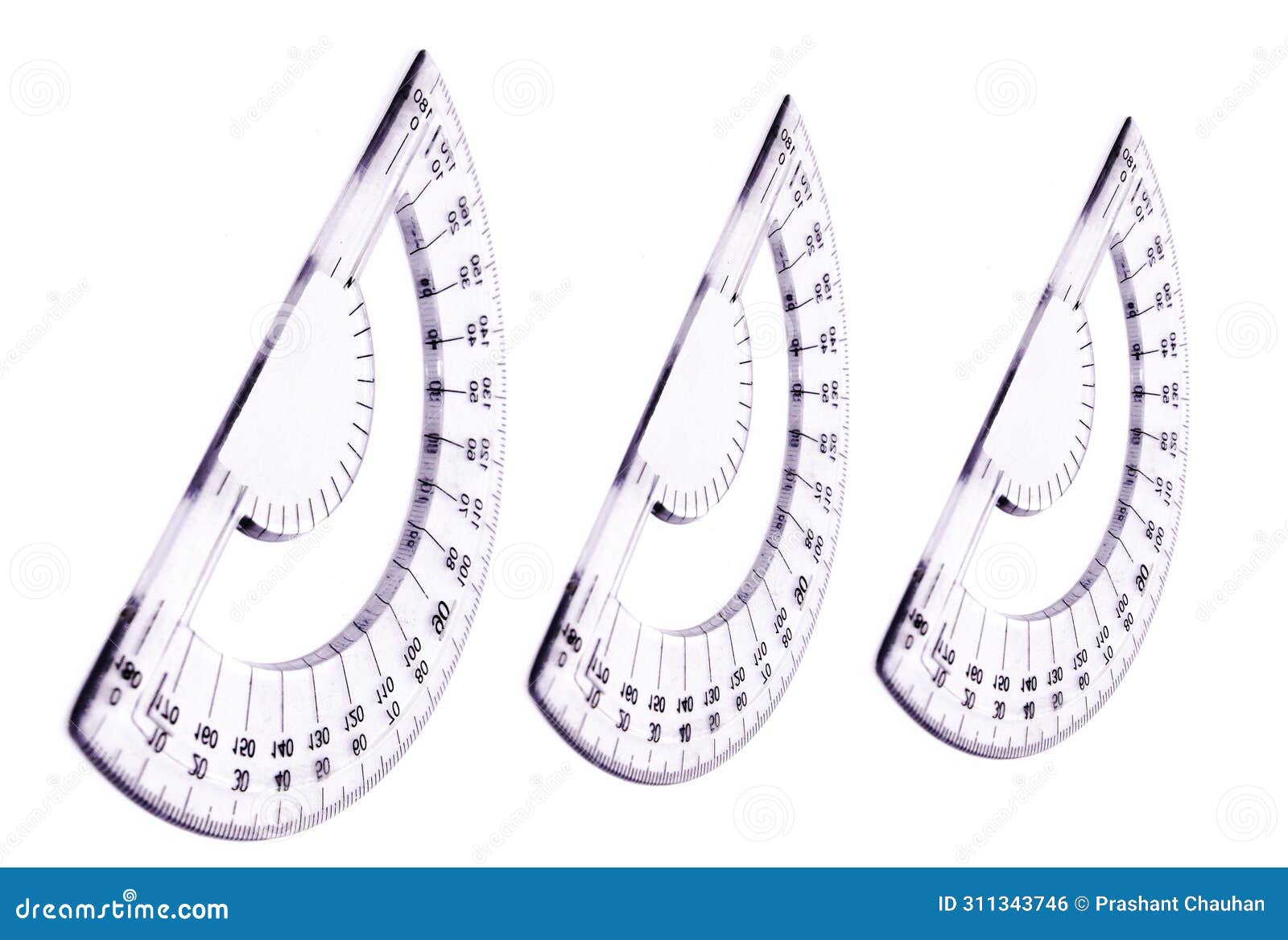 Math Protractors Isolated On White Background Stock Photography ...