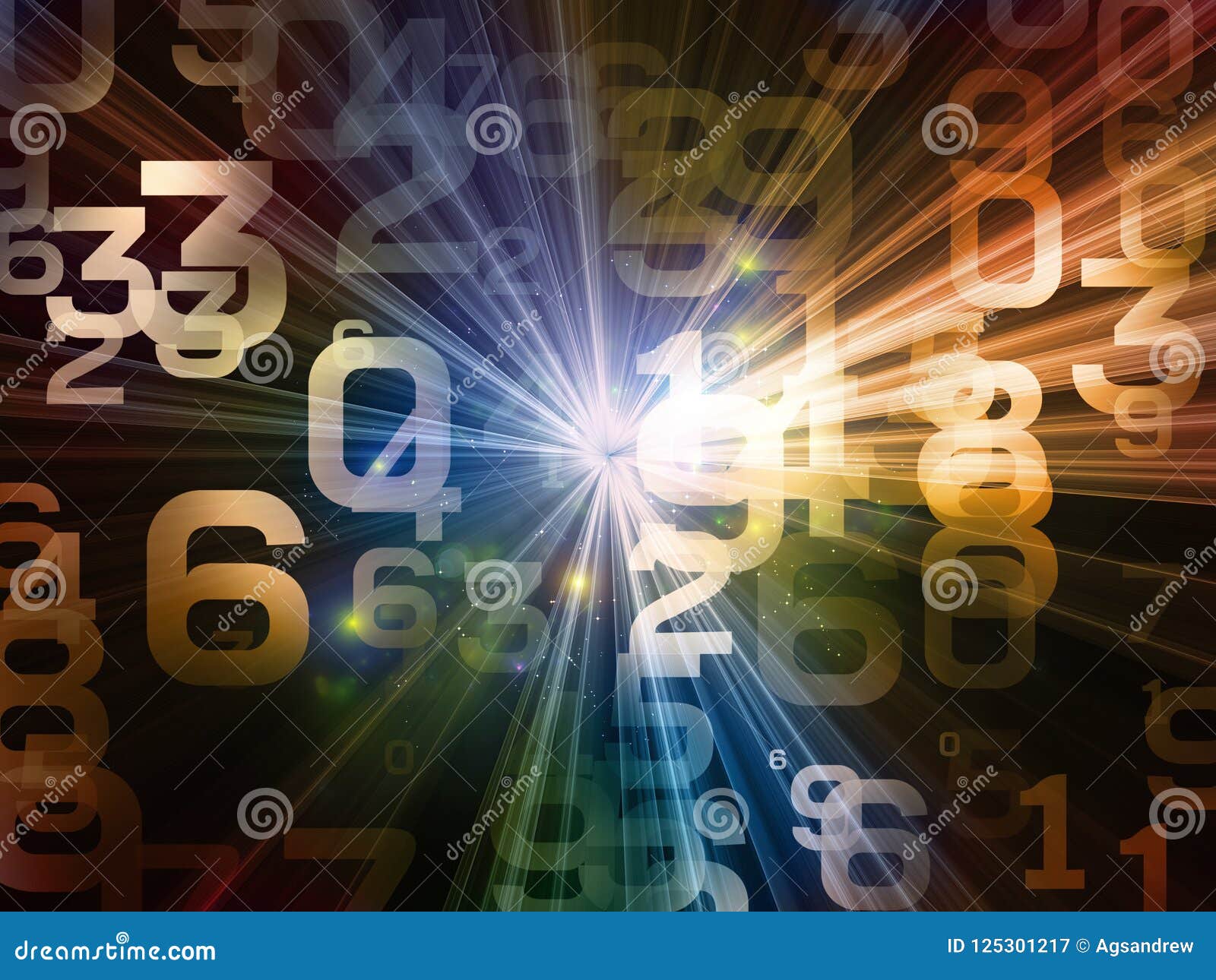 Numbers of Space Geometry stock illustration. Illustration of quantity ...
