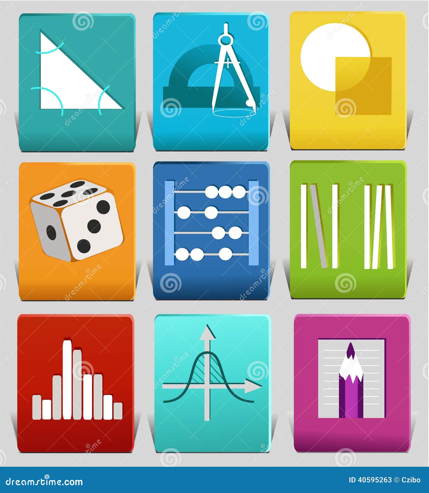 Math related symbols stock vector. Illustration of calculus - 40595263