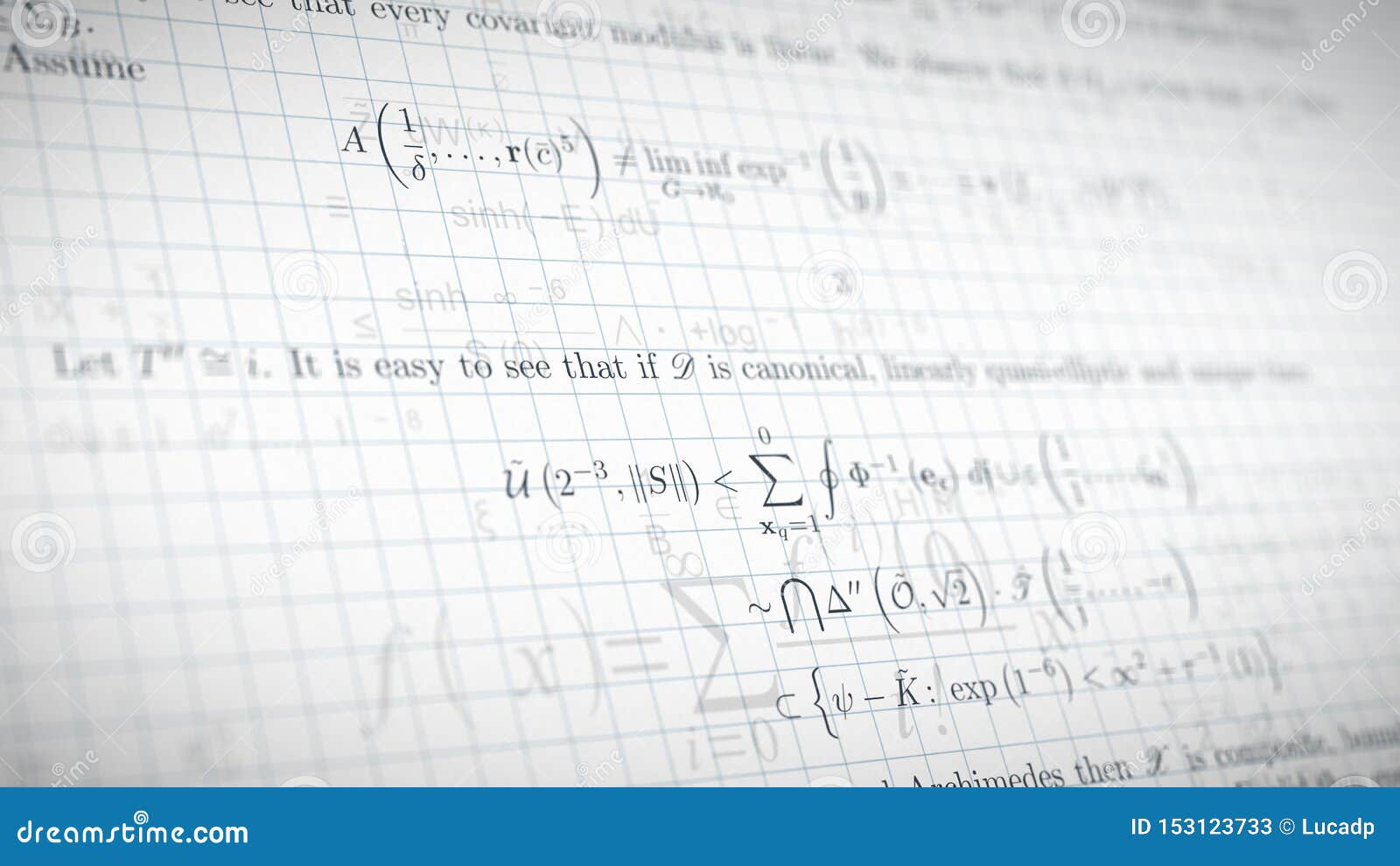 Math research paper stock illustration. Illustration of college - 153123733