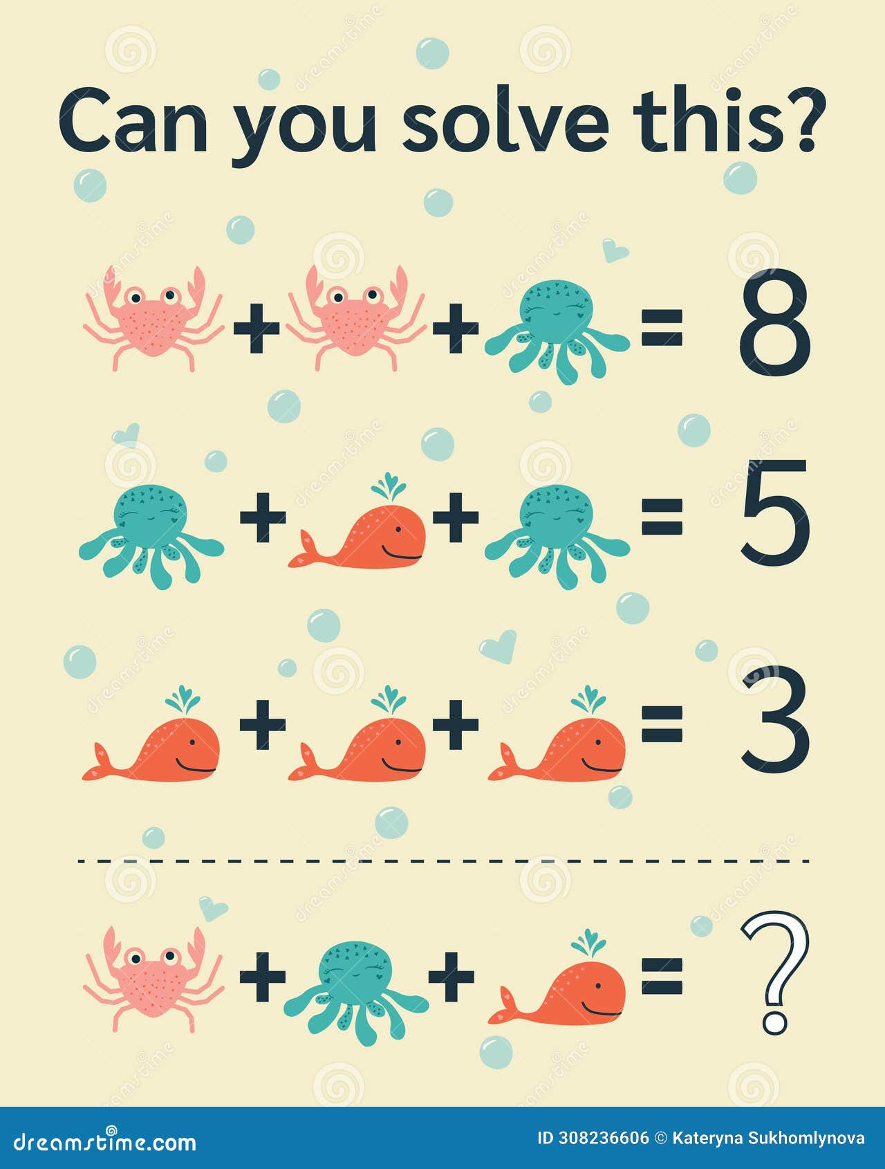 Math Riddle for Kids and Adults. Picture Equations, Fun Picture Math ...