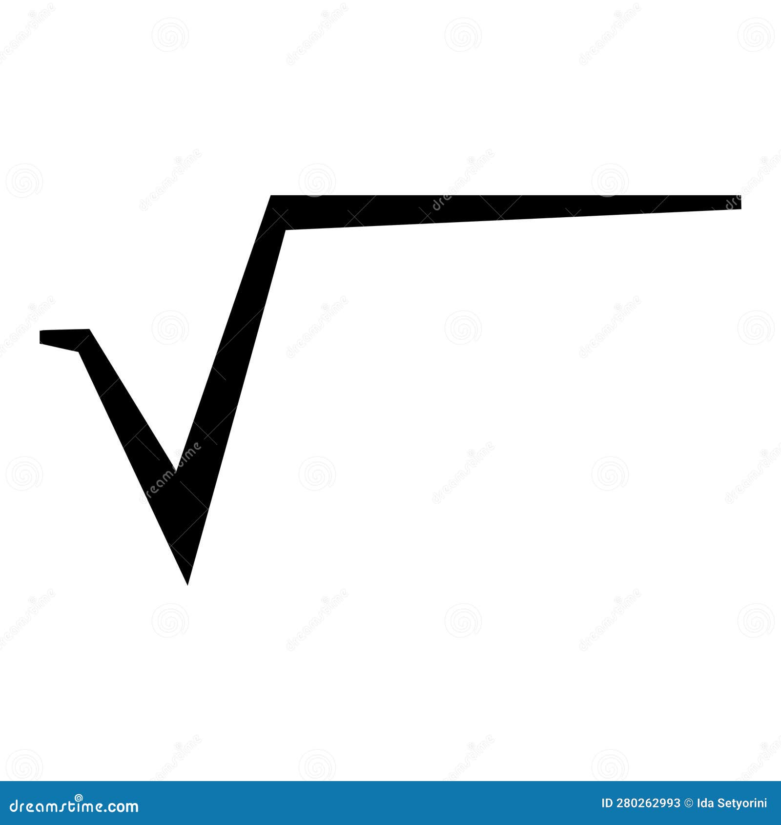 Math root icon vector stock illustration. Illustration of correct ...