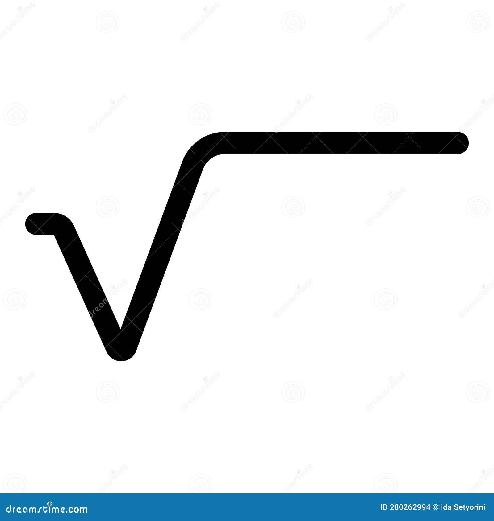 Math root icon vector stock illustration. Illustration of calculate ...