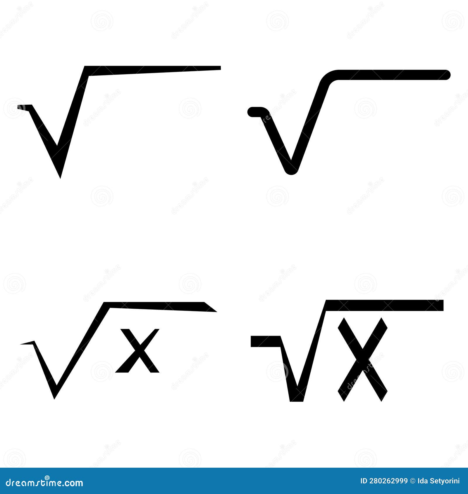 Math root icon vector stock illustration. Illustration of correct ...