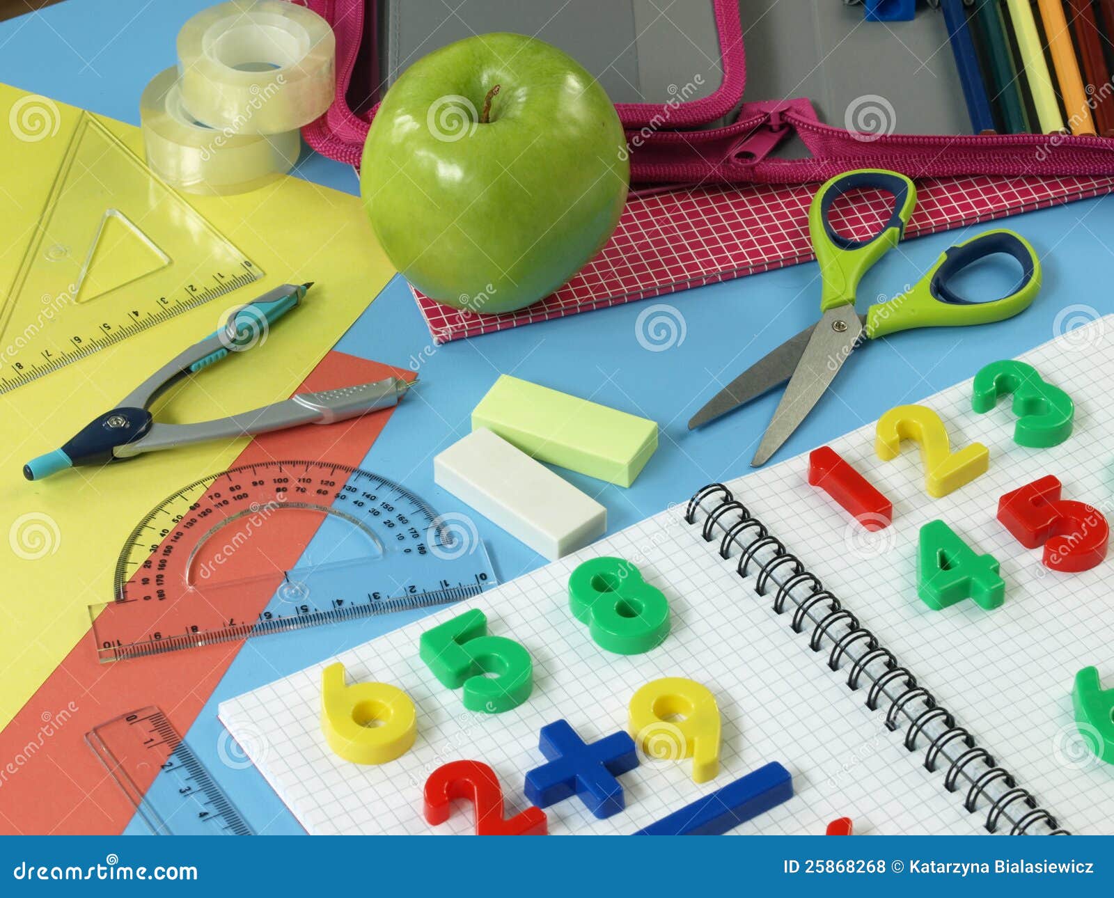 Math s homework stock photo. Image of college, markers - 25868268