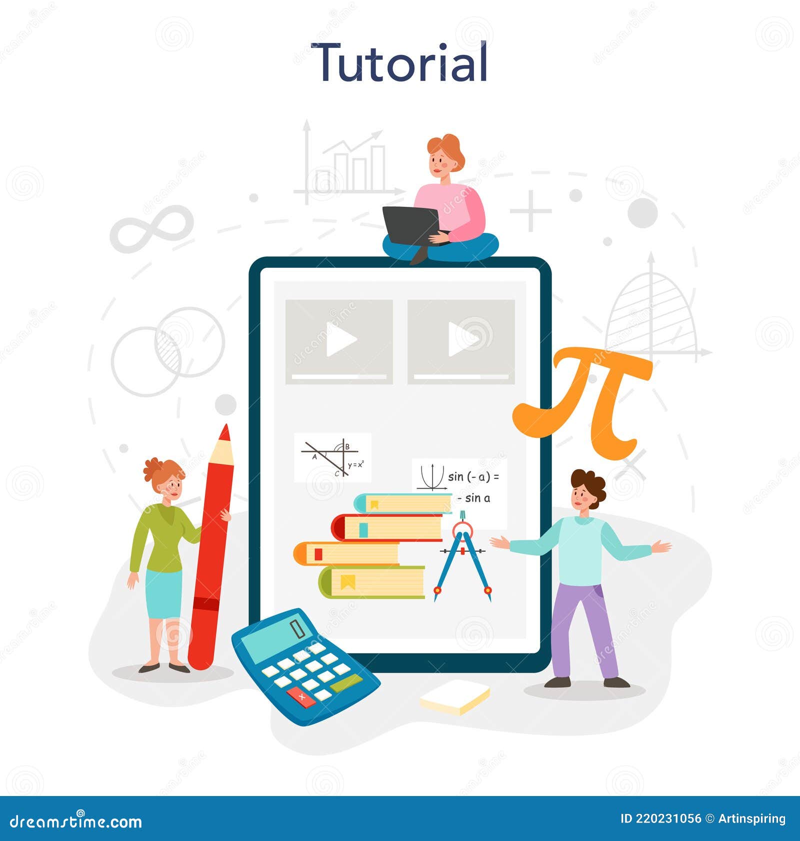 Math School Subject Online Service or Platform. Learning Mathematics ...