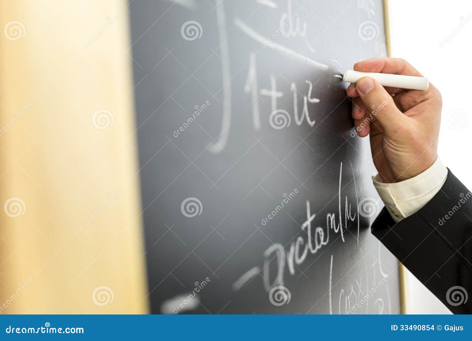 Writing Complicated Math Equation On Virtual Board Royalty-Free Stock ...
