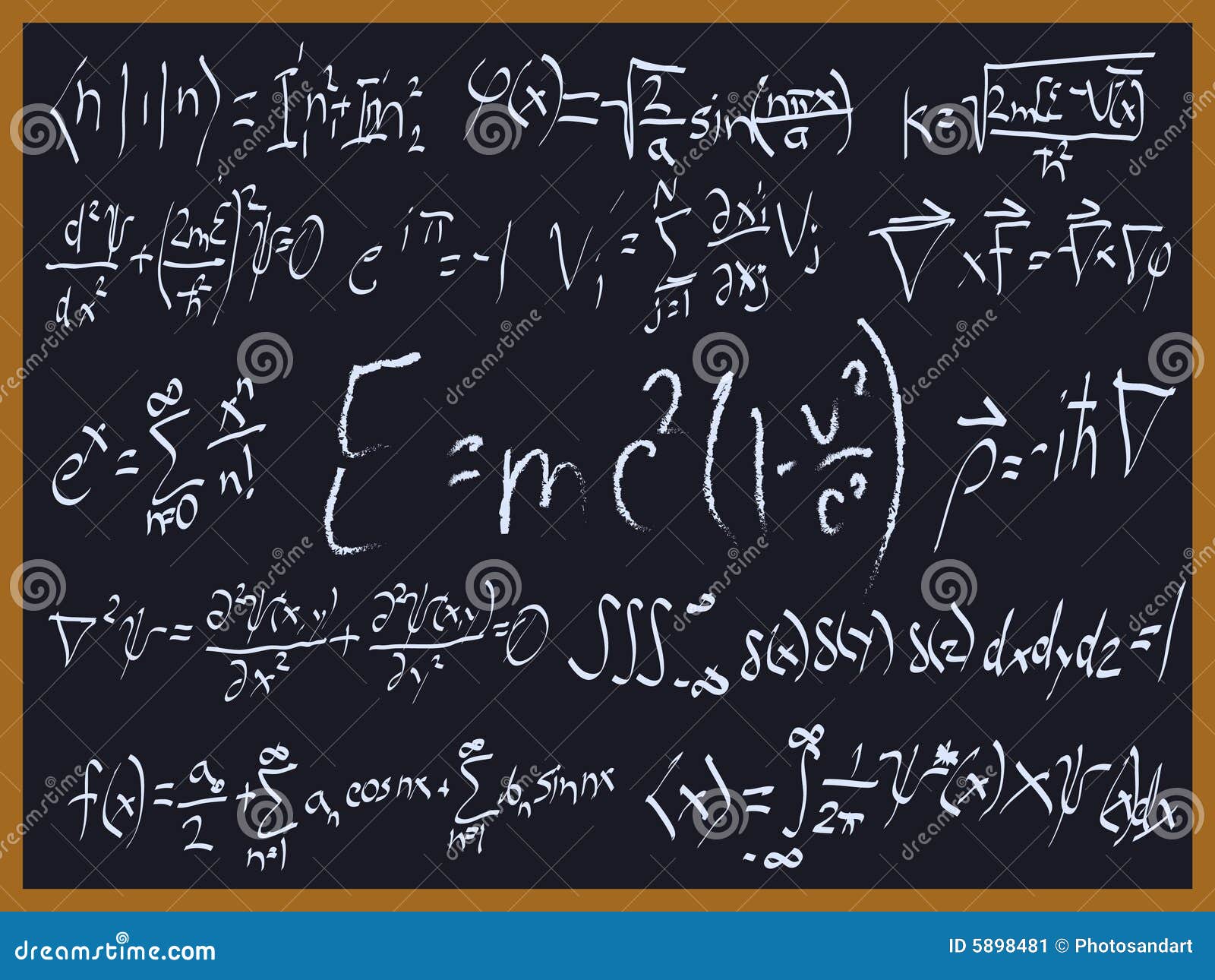 Math and Science Formulas stock illustration. Illustration of graphic ...