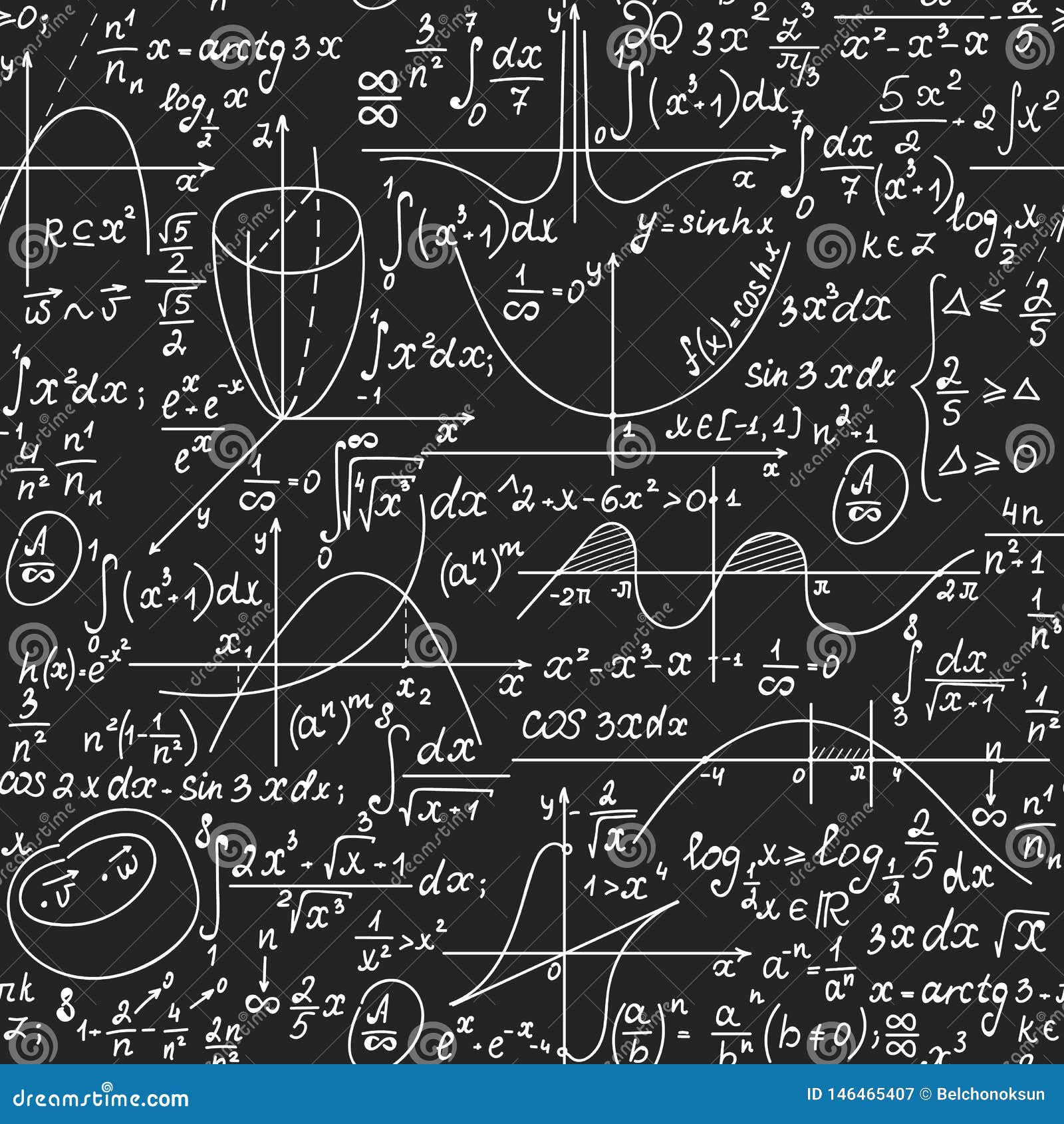 Math Seamless Endless Vector Texture with Handwritten Mathematical ... Math Seamless Endless Vector Texture with Handwritten Mathematical ...