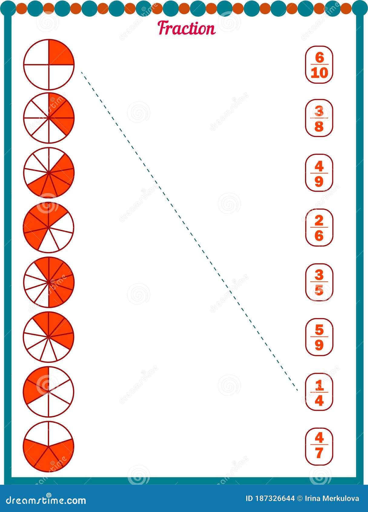 Math sheet for children stock illustration. Illustration of learn ...