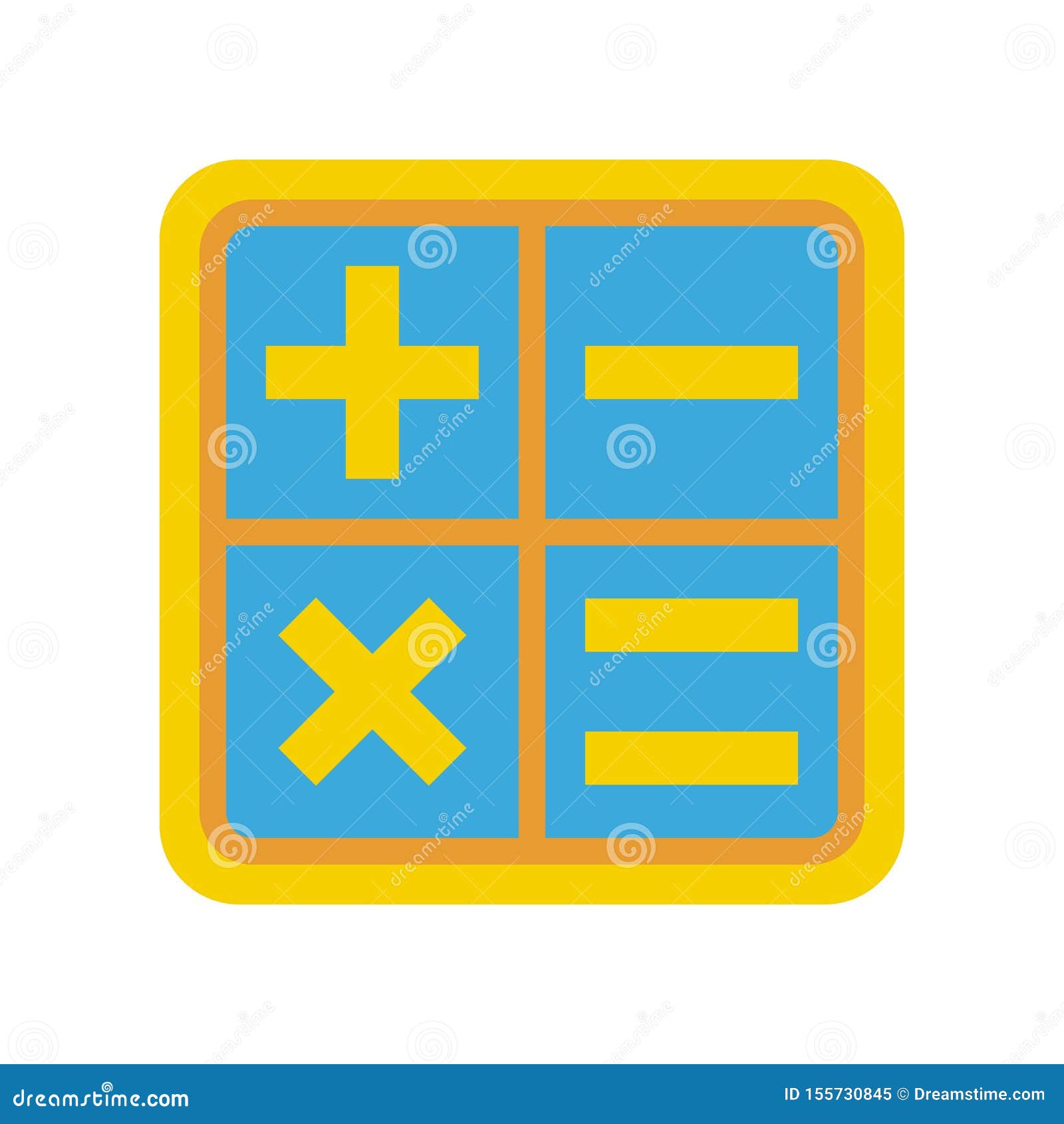 Math Sign Vector, Back To School Filat Style Icon Stock Vector ...