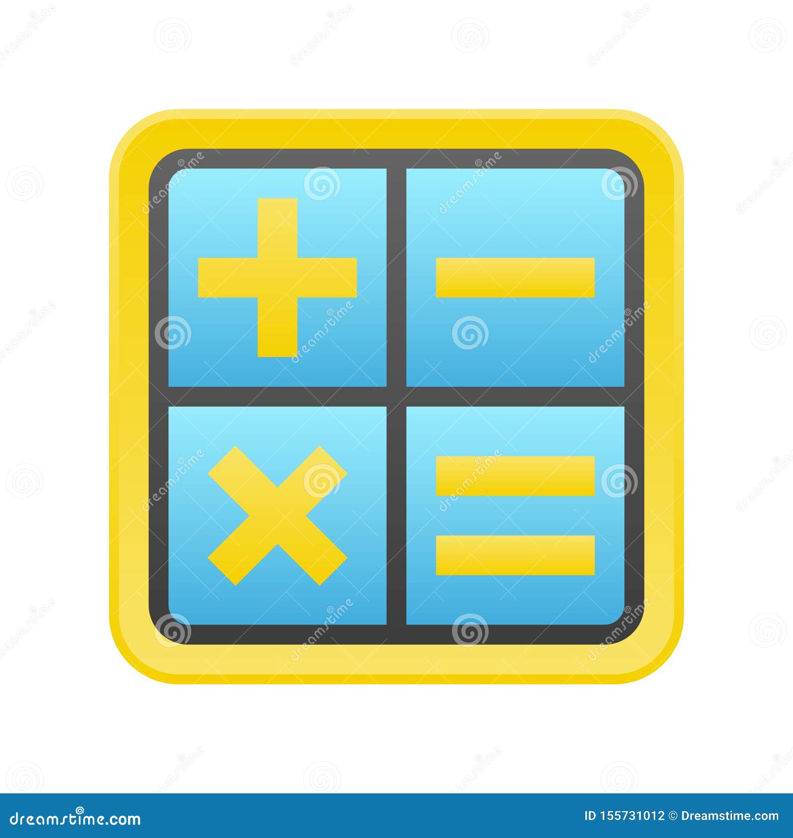 Math Sign Vector, Back To School Gradient Style Icon Stock Vector ...