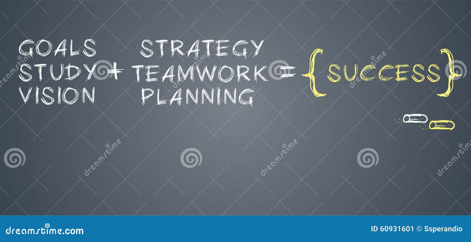 Math for success stock illustration. Illustration of mission - 60931601