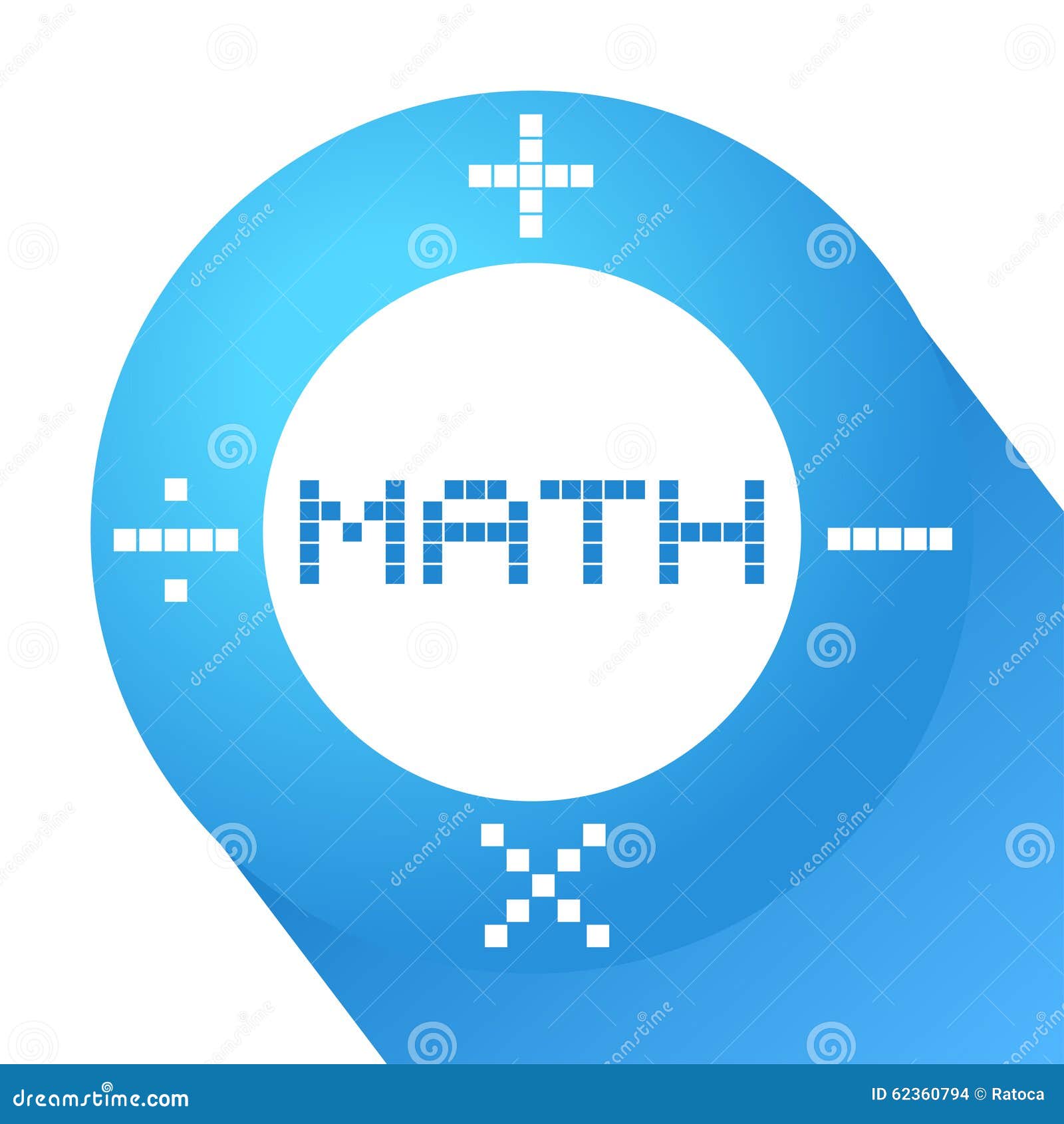 Math symbol stock vector. Illustration of math, calculator - 62360794