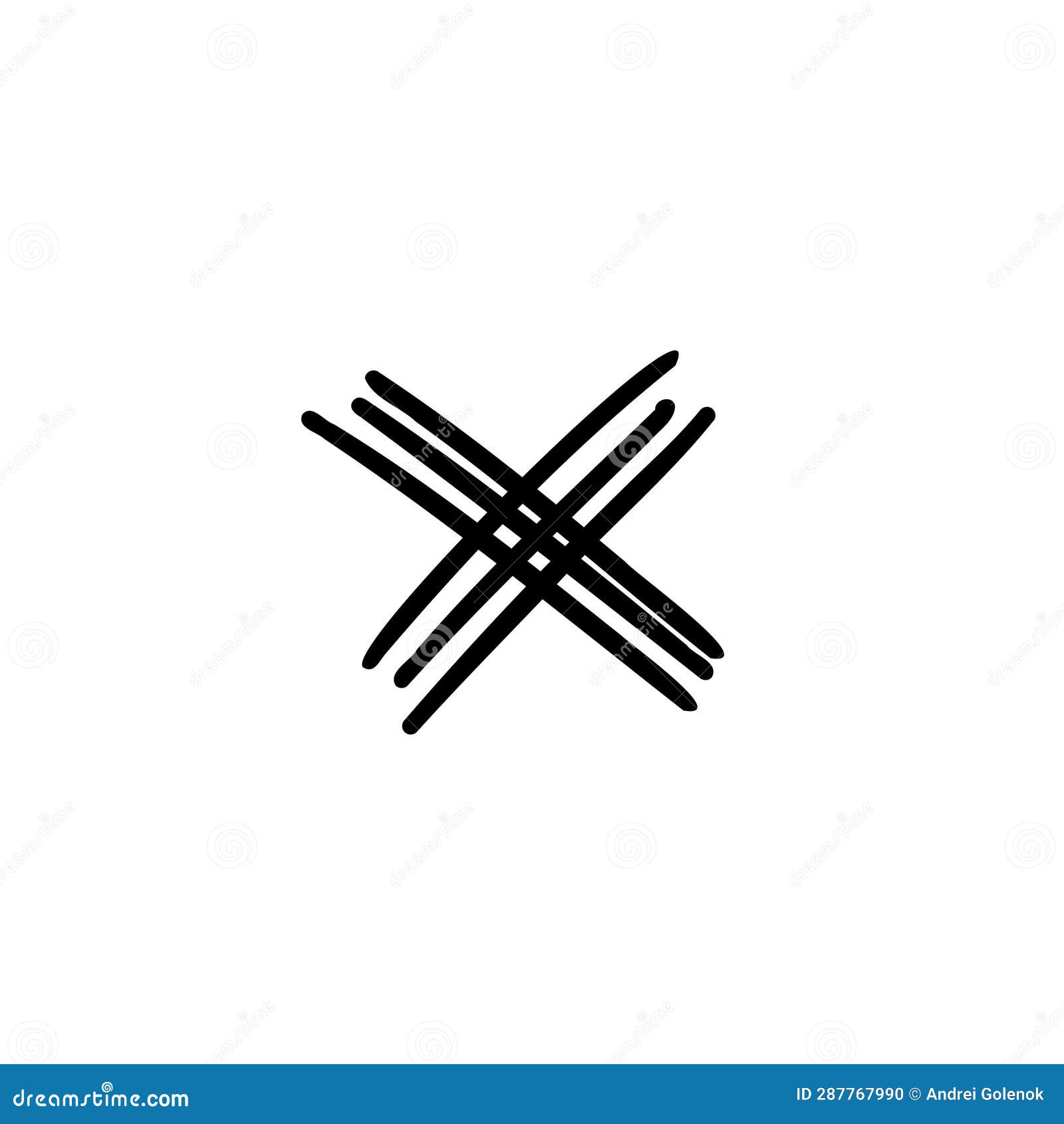 Math Symbol Multiply Scribble Font in Doodle Scribble Brush Hand Drawn ...