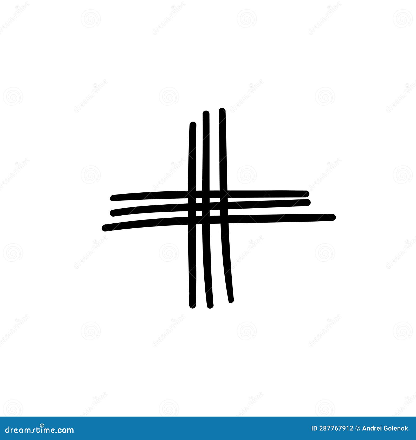 Math Symbol Plus Scribble Font in Doodle Scribble Brush Hand Drawn ...