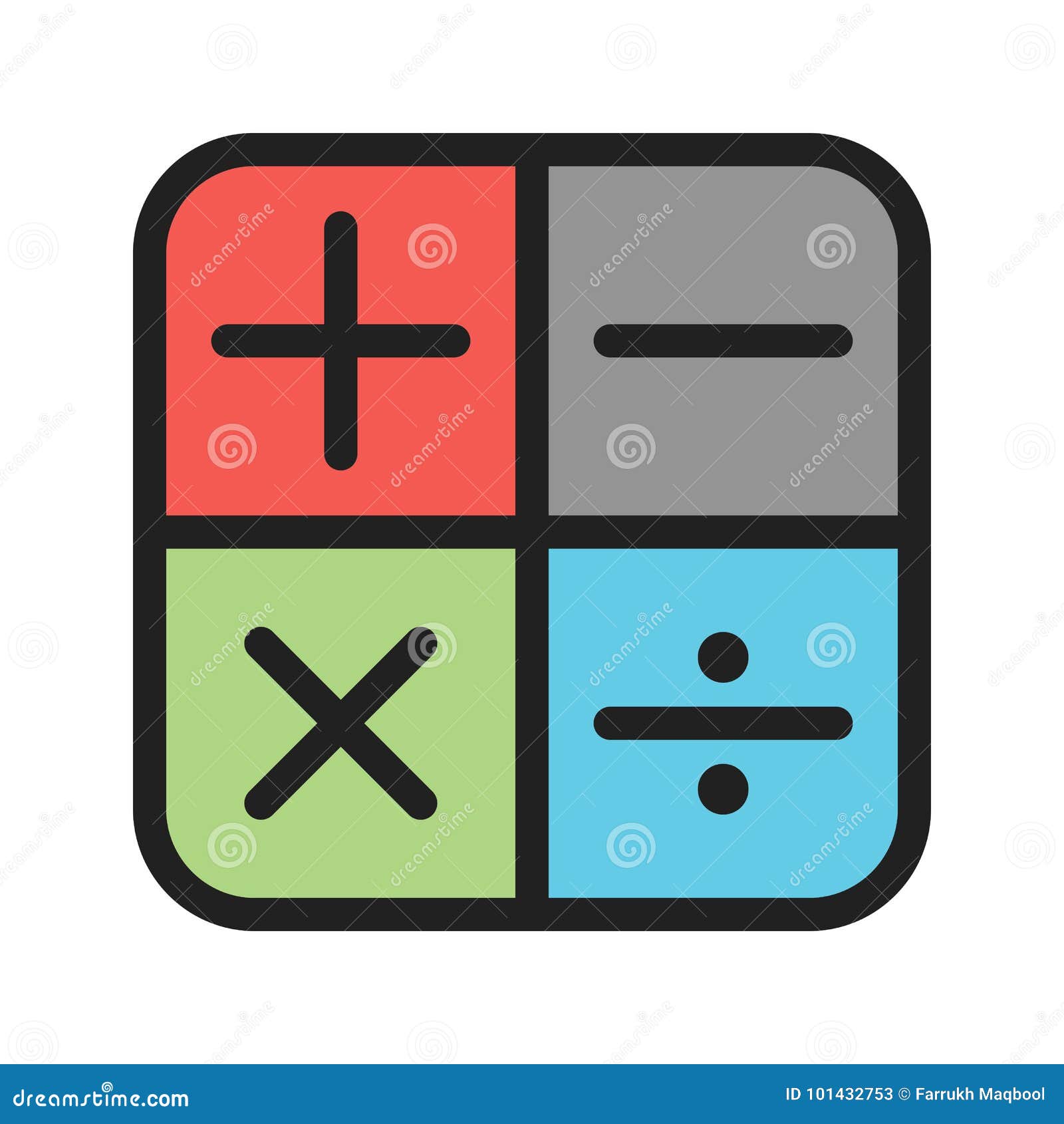 Math Symbols I stock vector. Illustration of science - 101432753