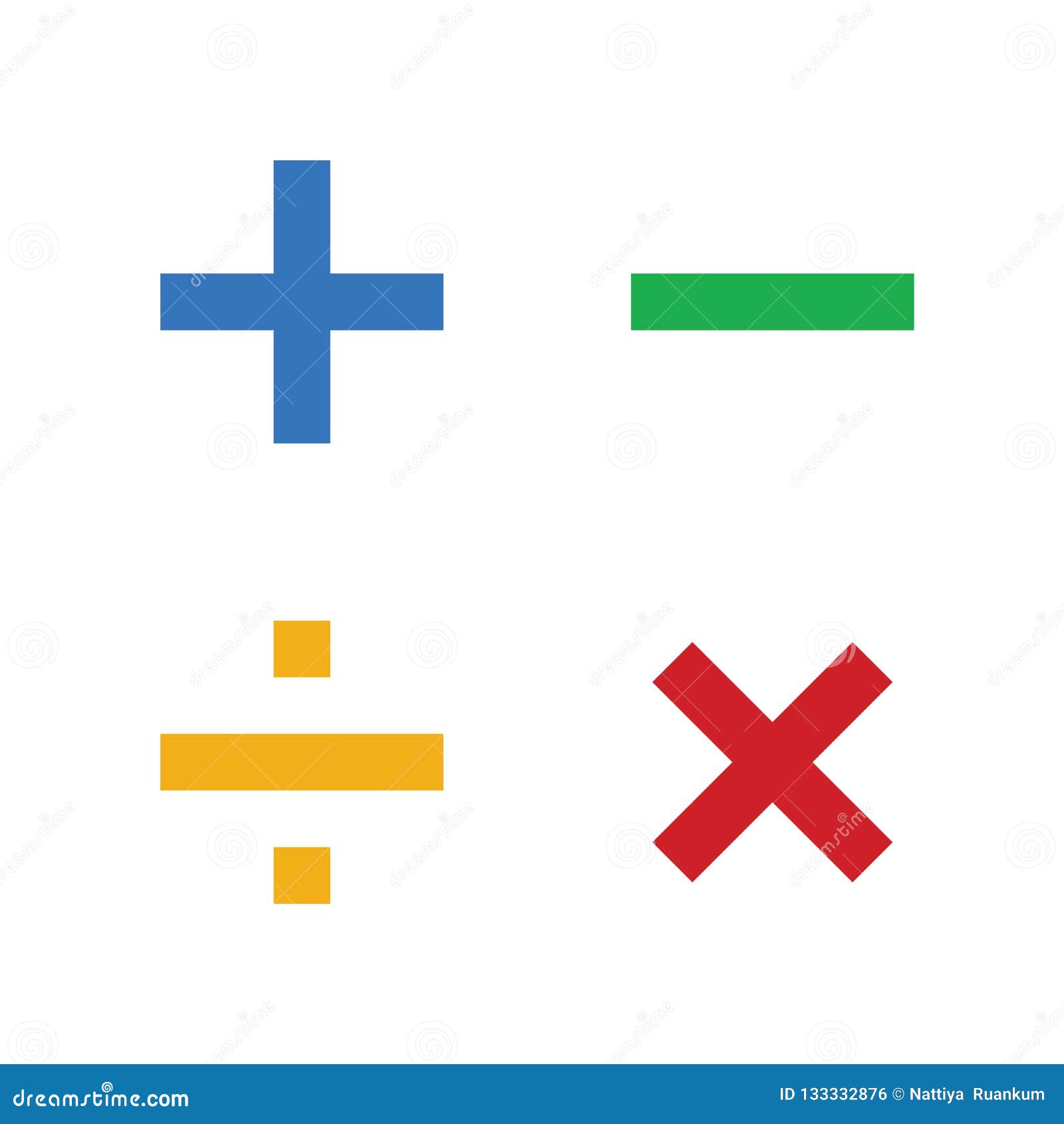 Math Symbols VectorÂ and Math Icons Stock Vector - Illustration of plus ...