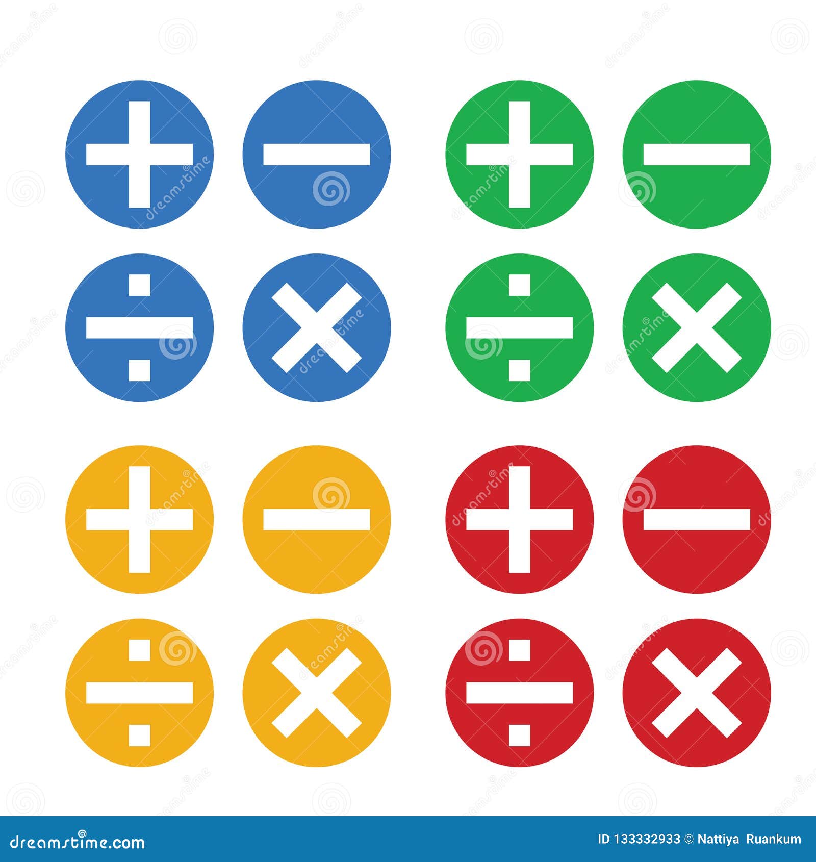 Math Symbols VectorÂ and Math Icons Stock Vector - Illustration of ...